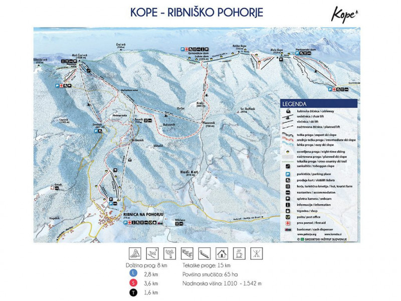 Kope Trail Map • Piste Map • Panoramic Mountain Map