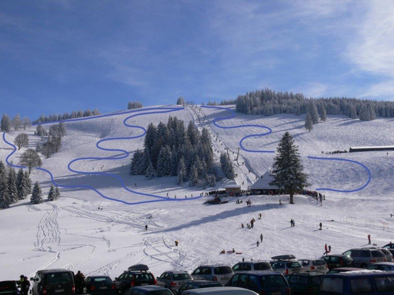 Stollenbach Trail Map • Piste Map • Panoramic Mountain Map