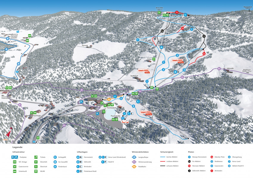 Skigebiet Annaberg in Niederösterreich • Skiurlaub • Skifahren ...