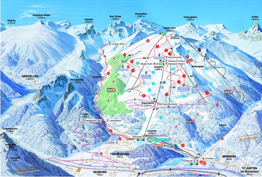 Skigebiet Erlebnisberg Golm • Skiurlaub • Skifahren • Testberichte