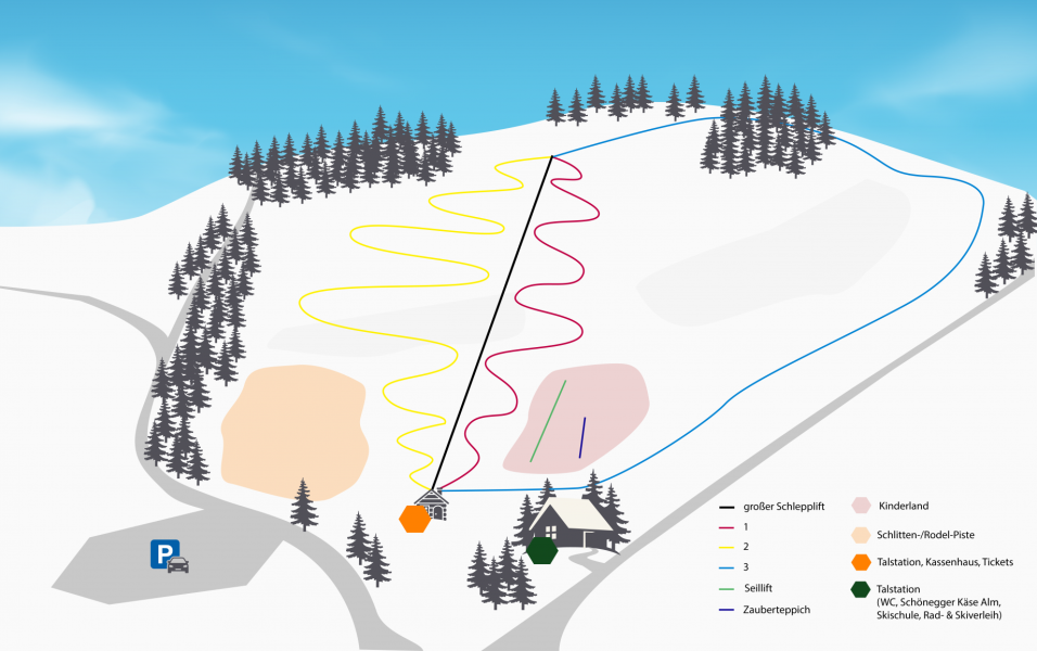 Pistenplan Felderhalde - Isny • Offene Lifte & Pisten • Skipanorama