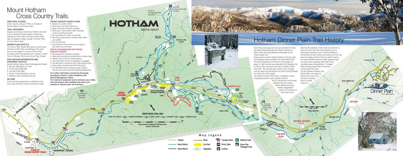 Cross-Country Skiing Mt Hotham • Nordic skiing • Tracks